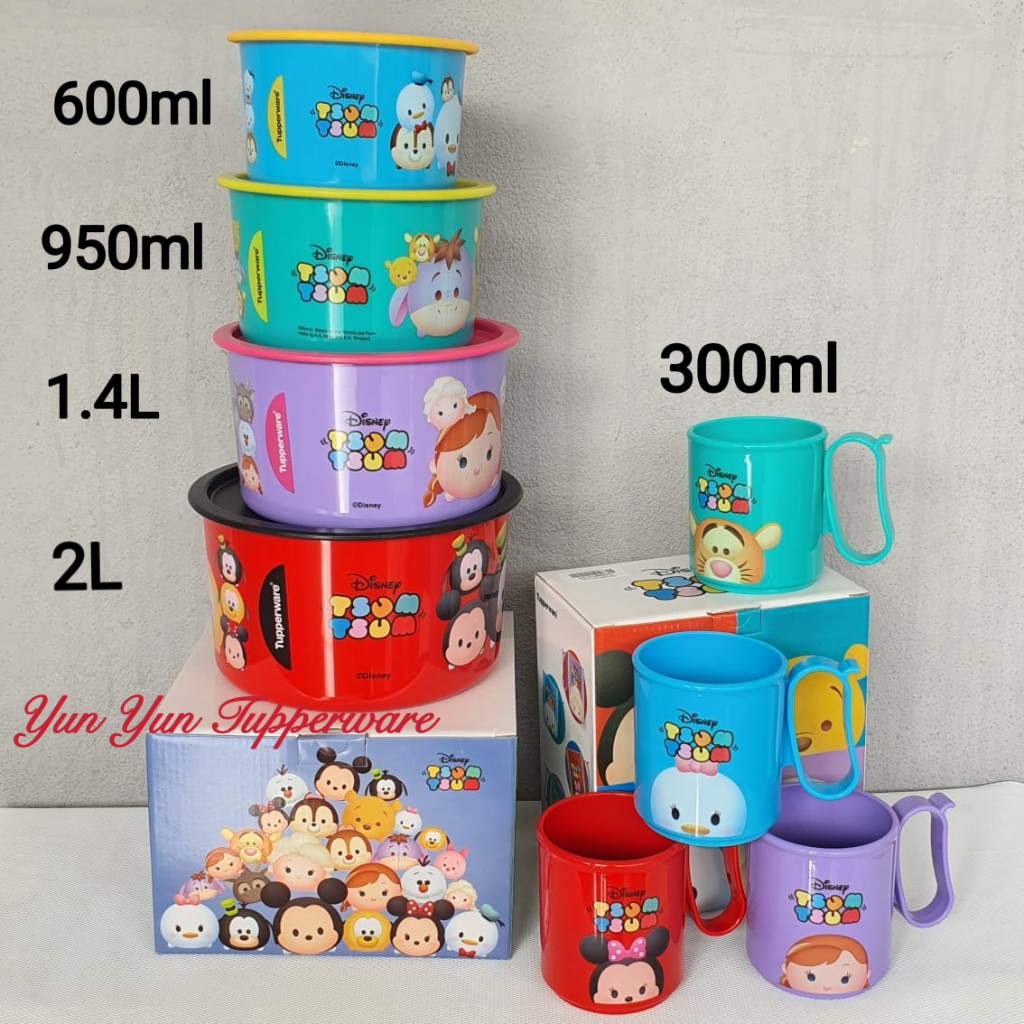 [LIMITED EDITION] Tupperware Tsum Sum One Touch Canister / Tsum Sum Mug ...