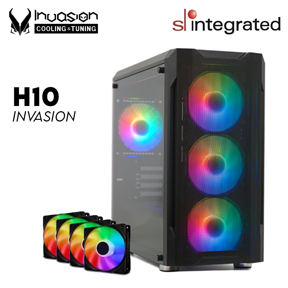 Invasion H-10 Micro-ATX Gaming Casing with ARGB Fans Option | Shopee ...