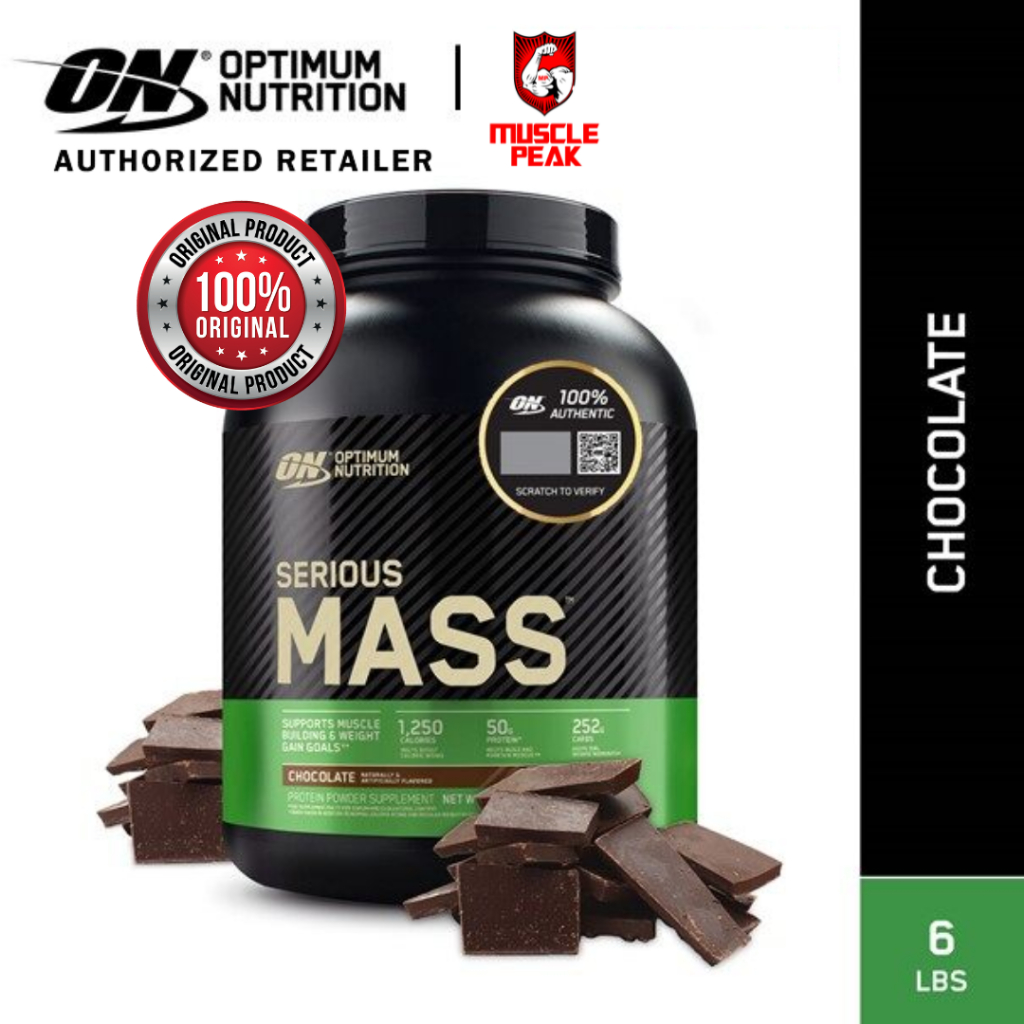 Optimum Nutrition Serious Mass, 6lbs - Weight & Mass Gain, Muscle ...