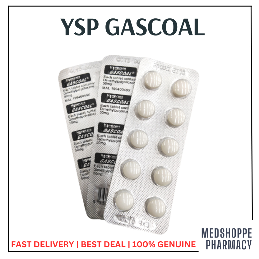 YSP Gascoal 50mg 10's [Dimenthylpolysiloxane] | Shopee Malaysia