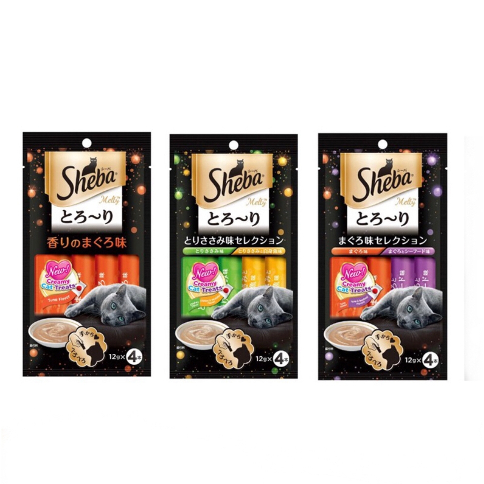 Sheba Melty Cat Treats 3 Flavours 12G x 4 Sachet | Shopee Malaysia