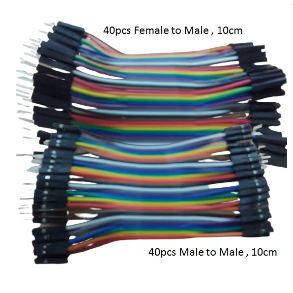 40 Pin Jumper Wire Cable 10cm Dupont Jumper Wire DIY Experiment ...