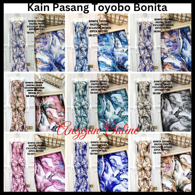 Kain Pasang Bonita Toyobo/Bonita Toyobo Exclusive/Kain Toyobo Silk/Kain ...
