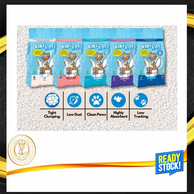 Kikikat Kiki Kat Natural Bentonite Clumping Cat Litter 10L/8.7KG ...