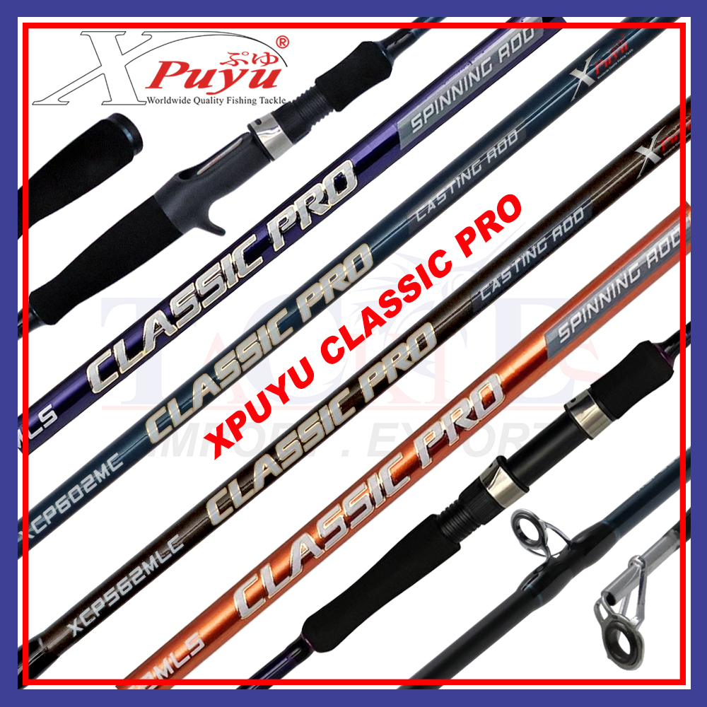 (5'6ft-7'0ft) Xpuyu Classic Pro Spinning Casting Fishing Rod Joran ...