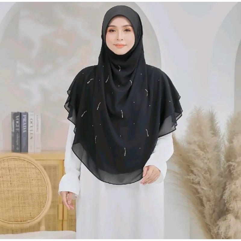 Khimar Raudhah Exclusive| Khimar Umrah | Tudung Labuh Moden | Shopee ...