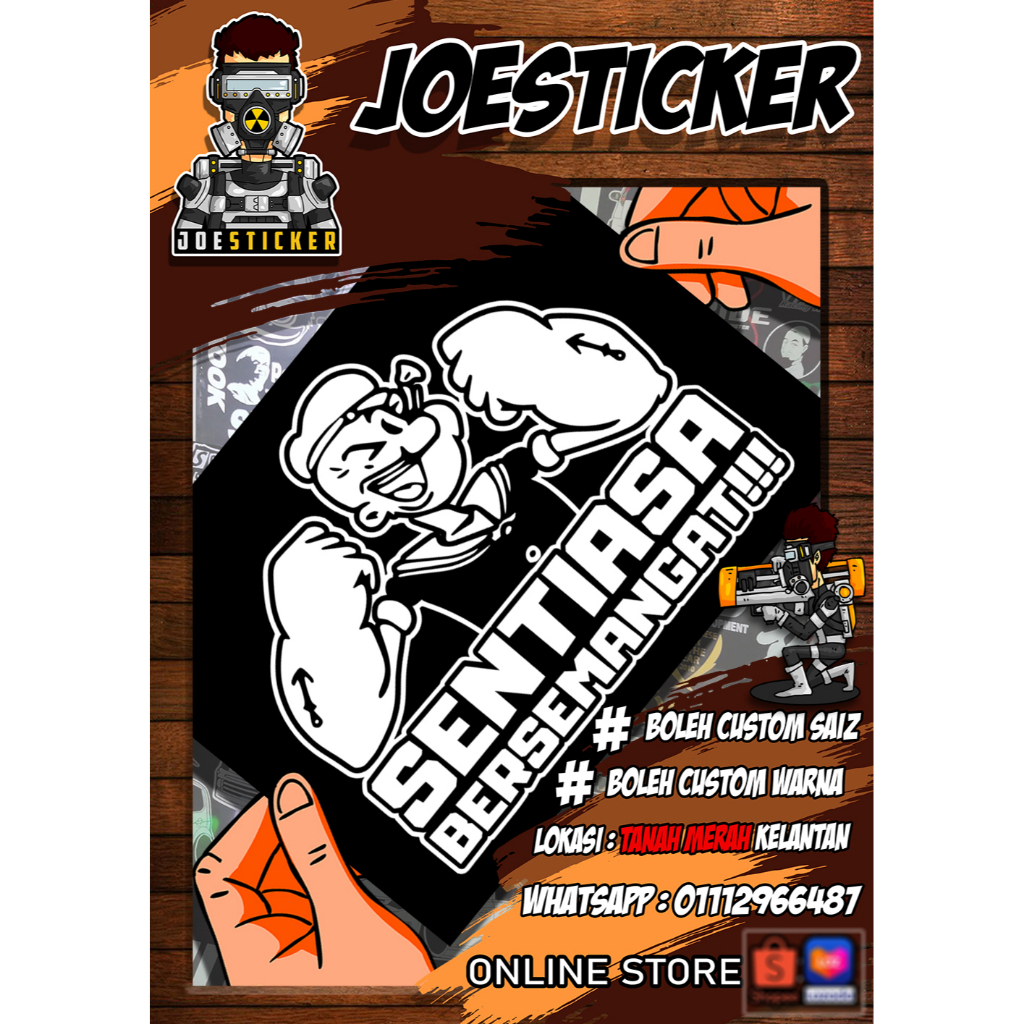 STICKER LORI SENTIASA BERSEMANGAT. ADA PELBAGAI PILIHAN SAIZ DAN WARNA ...