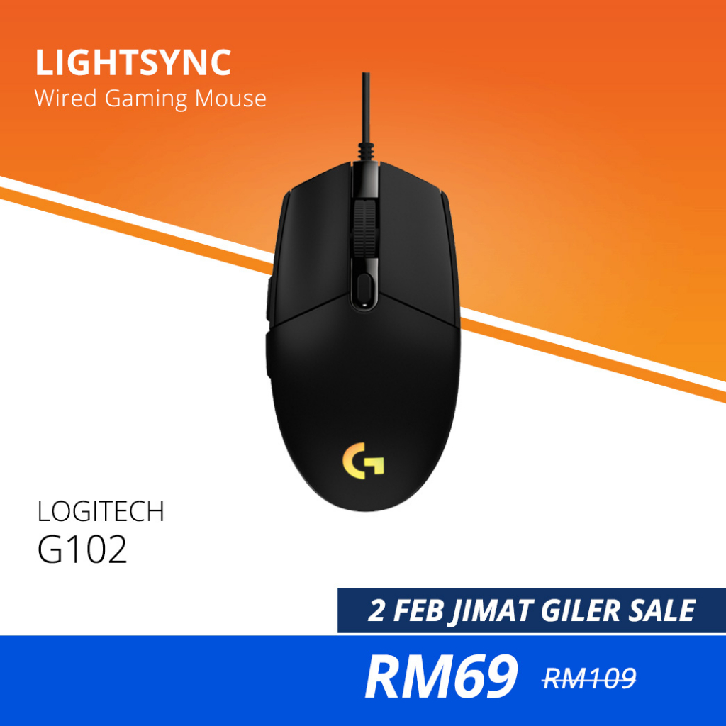 Logitech G102 2ND GEN LIGHTSYNC Gaming Mouse | Shopee Malaysia