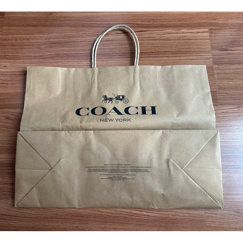 Coach Paper bag brown | Shopee Malaysia