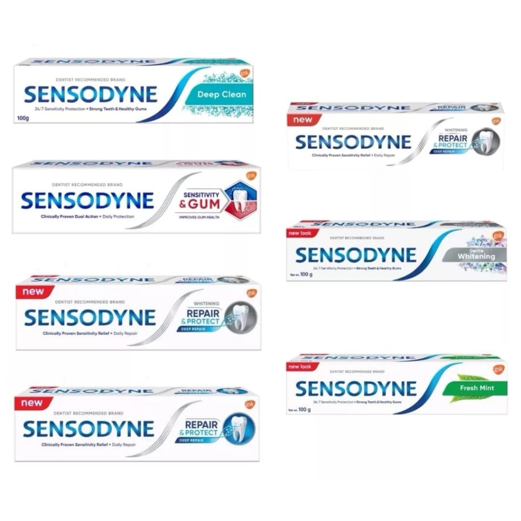 SENSODYNE SENSODYNE TOOTHPASTE 100G [ FRESH MINT | GENTLE WHITENING | SENSITIVITY & GUM | DEEP ...