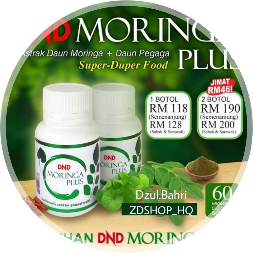 DND Moringa Plus Dr Noordin Darus Super-Duper Food Ekstrak Daun Moringa + Daun Pegaga Awet Muda ...