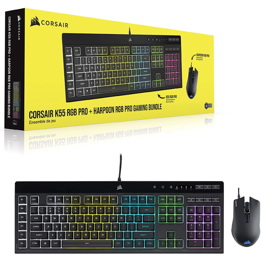 # CORSAIR K55 RGB PRO + HARPOON RGB PRO Gaming Bundle [2021 EDITION ...