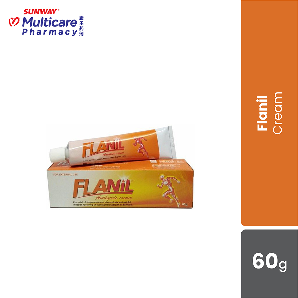 Flanil Muscular Discomforts and Painful Muscles Cream 60g | Shopee Malaysia