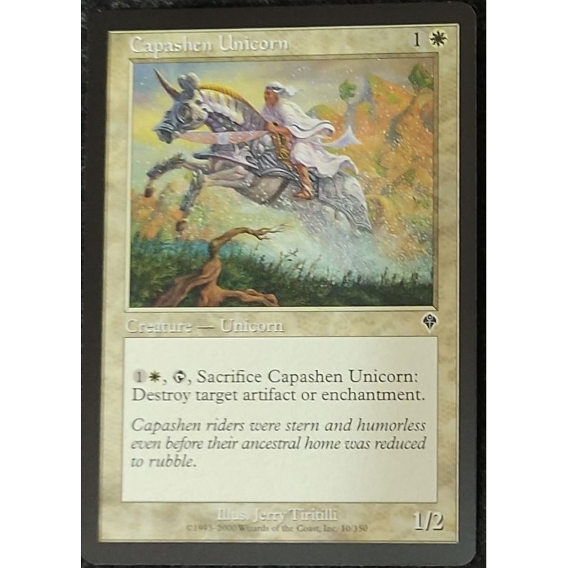Magic The Gathering : Capashen Unicorn Common Invasion card. | Shopee ...