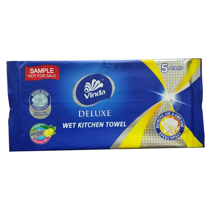 VINDA Deluxe Kitchen Wet Wipes 5s | Shopee Malaysia