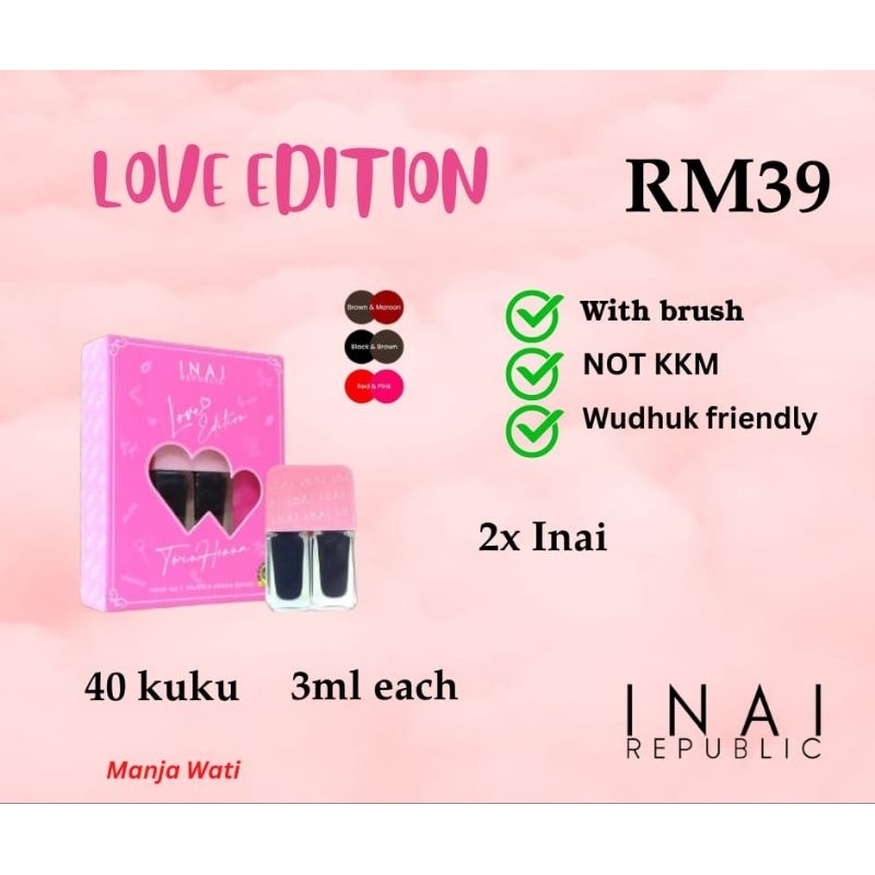 INAI REPUBLIC | INAI LOVE EDITION | DUAL INAI OMBRE | Shopee Malaysia