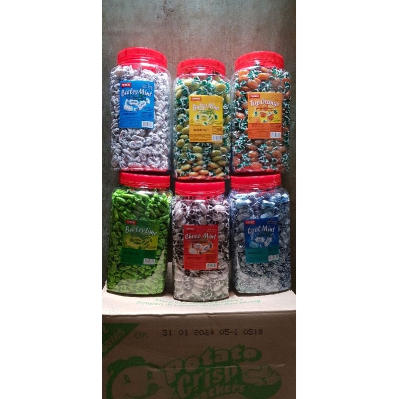 Torrone Candy 2Kg Jar ( Barley Lime/Barley Mint/Choco Mint/Cool Mint/Top Orange/Butter Mint ...