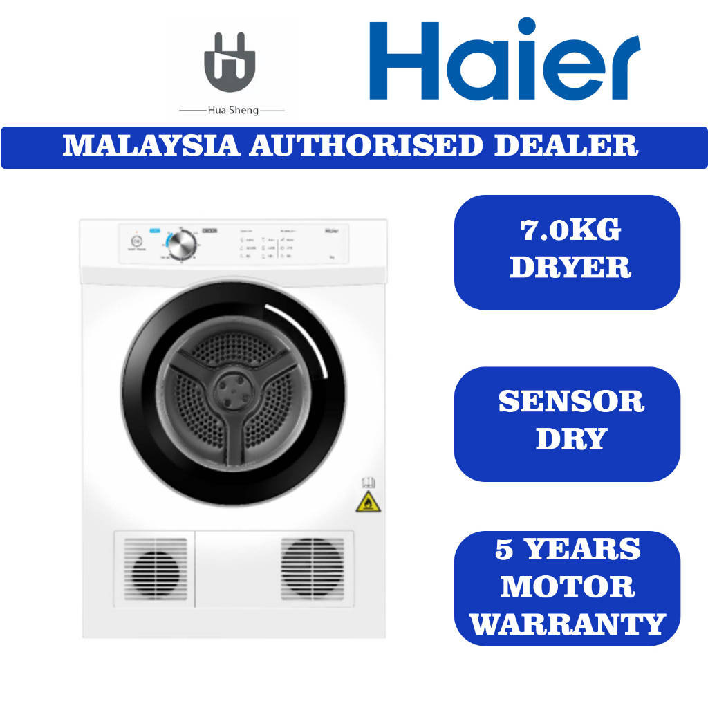 Haier 7KG Dryer Reversible Vented Knob Control Sensor Dry HDV70A1 ...