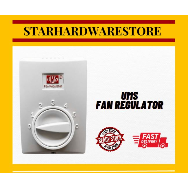 UMS Fan Regulator Switch 5 Speed Control 29C 360 | Shopee Malaysia