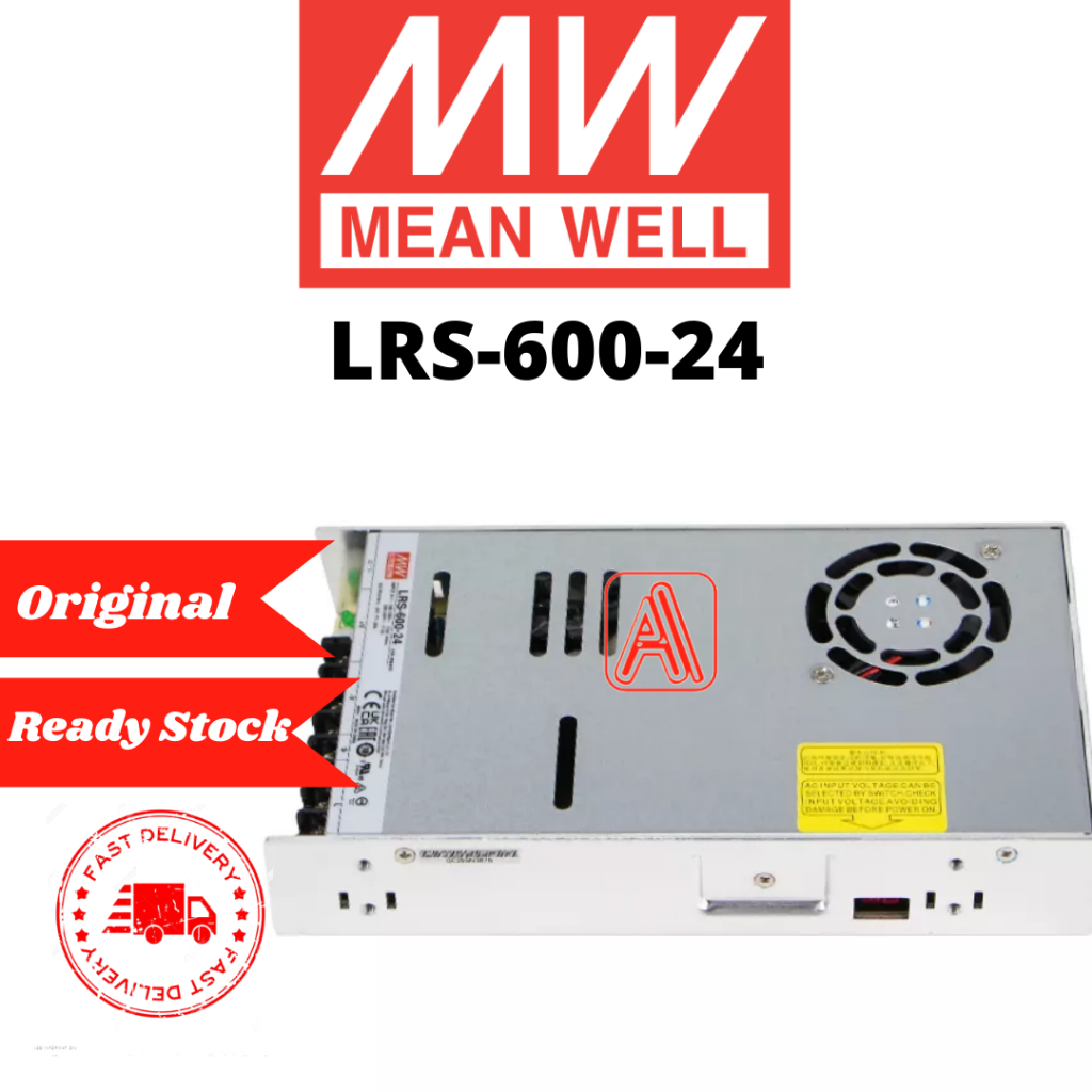 Mean Well LRS-600-24 600W 24V 25A AC-DC Switching Power Supply | Shopee ...