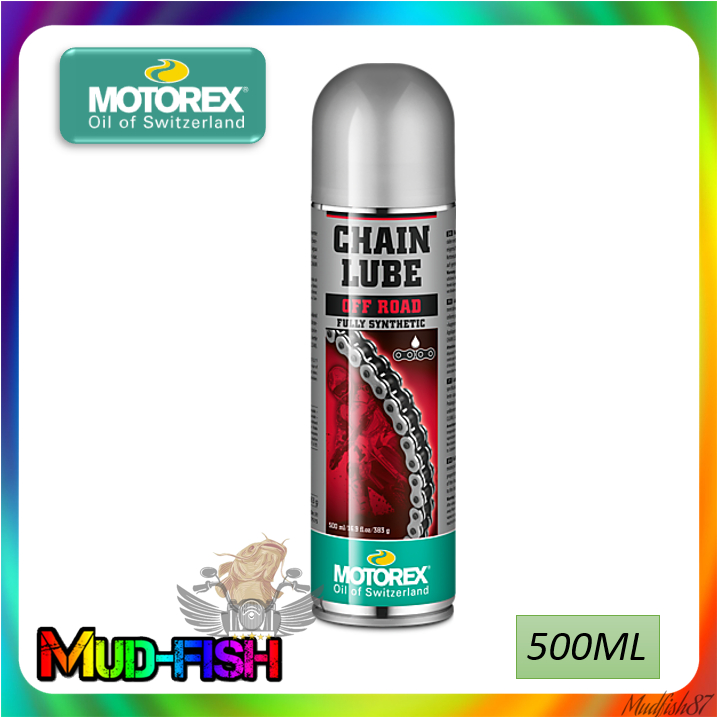 MOTOREX OFF ROAD FULLY SYNTHETIC CHAIN LUBE | SPRAY (500ML) | Shopee ...
