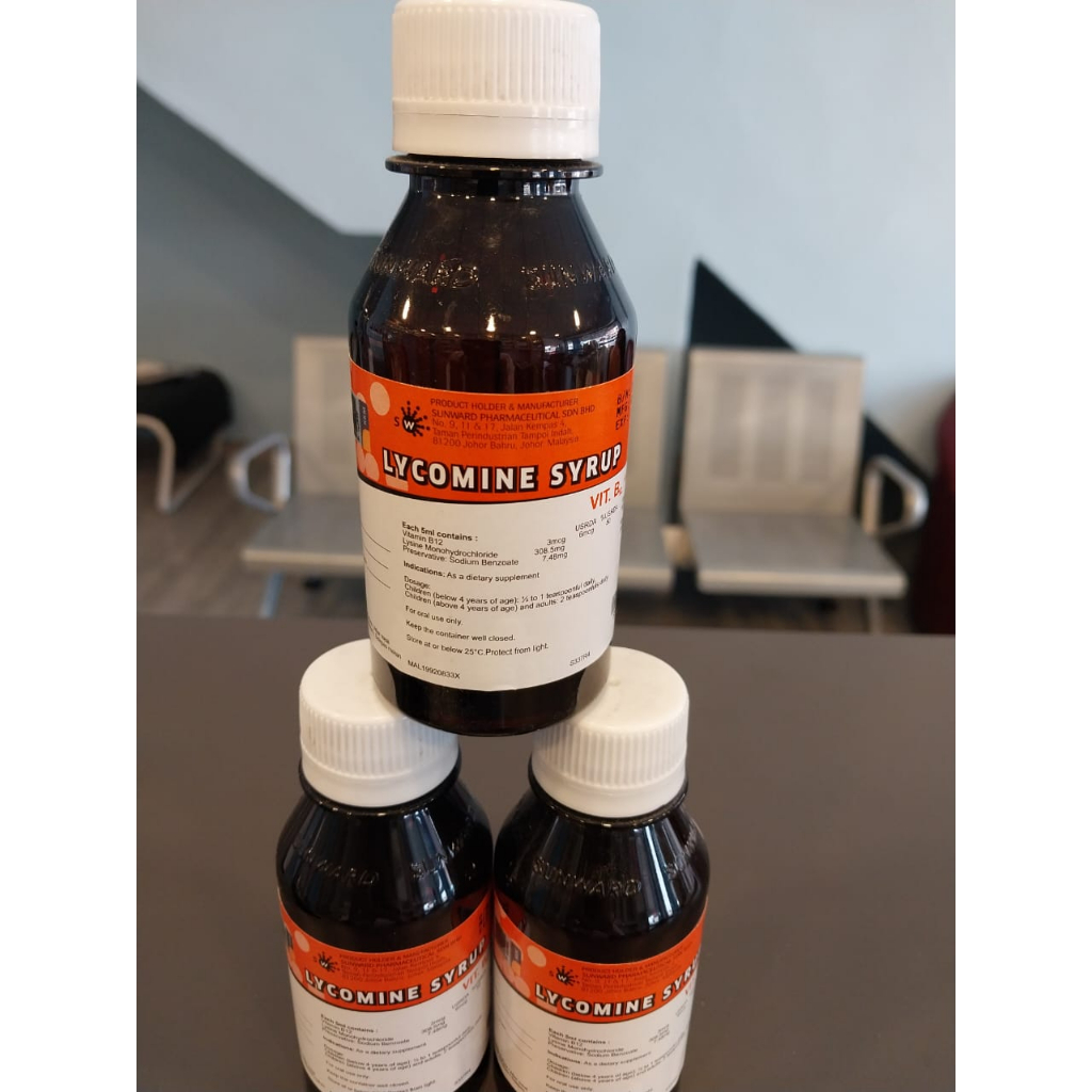 SYRUP LYCOMINE SUNWARD 120ML (SELERA MAKAN) | Shopee Malaysia
