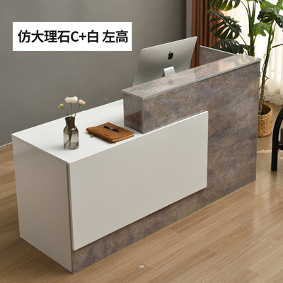 Corner cashier counter, reception desk, information beauty salon ...