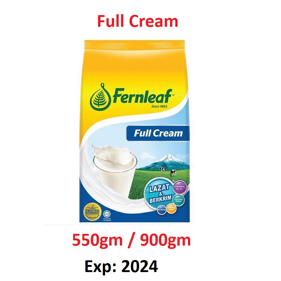 Susu Fernleaf Full Cream Milk Powder (550g) - Ready Stock | Shopee Malaysia