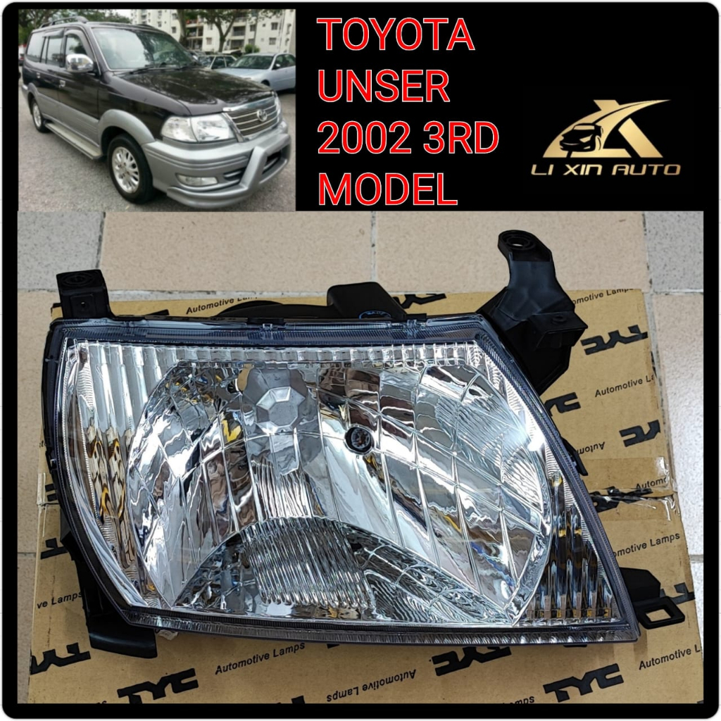 TOYOTA UNSER KF80 2002-2005 3RD MODEL HEAD LAMP HEAD LIGHT | Shopee ...