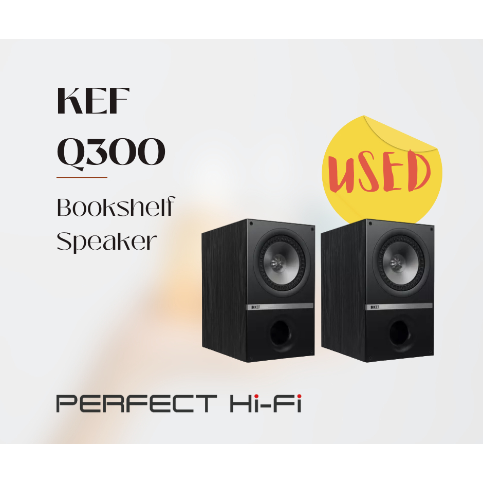 KEF Q300 Bookshelf HiFi Speakers (USED) | Shopee Malaysia