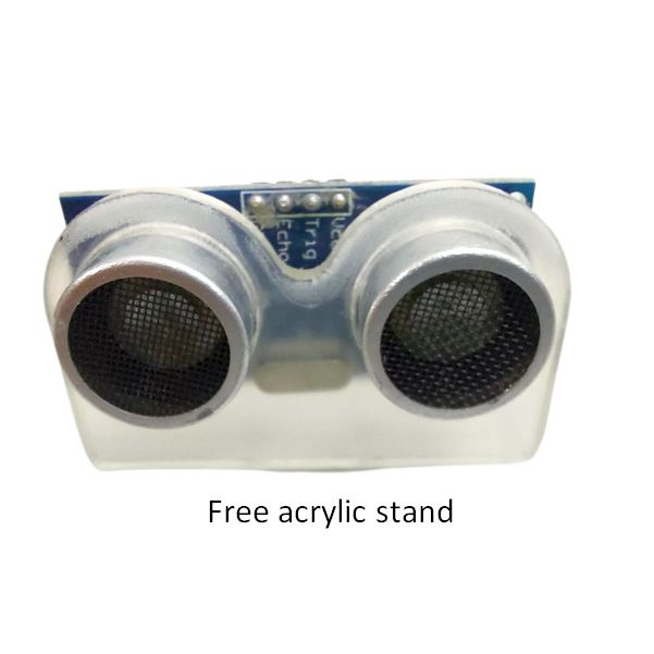 Hc Sr04 Ultrasonic Sensor 4pin Module Free Acrylic Stand Range Finder Distance Measuring