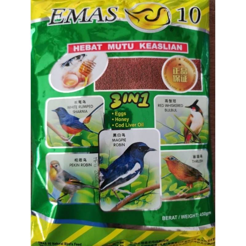 Emas 10- Dedak Burung 3 in 1 | Shopee Malaysia