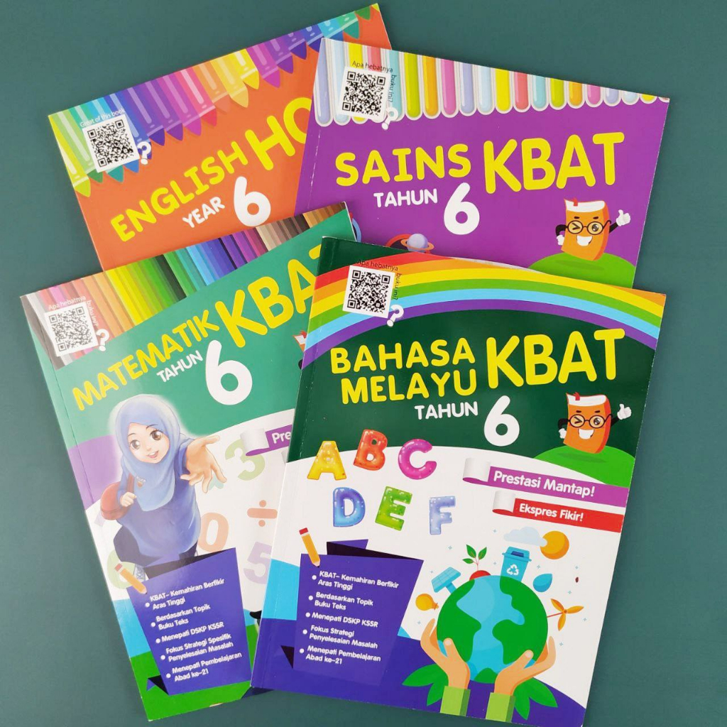 Buku Aktiviti KBAT Set Tahun 6 [4 Buku: Bahasa Melayu, English, Sains & Matematik] | Shopee Malaysia