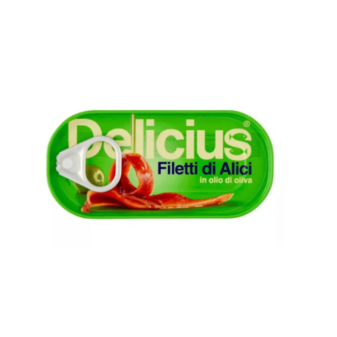 Delicius Anchovy Fillets In Olive Oil (Filetti di Alici) (46G) | Shopee ...