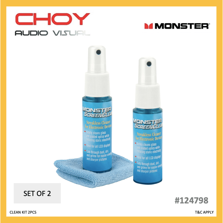 Monster ScreenClean Display Cleaning Kit (45ml set of 2) | Shopee Malaysia