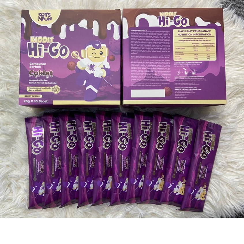 Kiddit Hi-Go Minuman Coklat utk Tumbesaran Anak Sihat | Shopee Malaysia