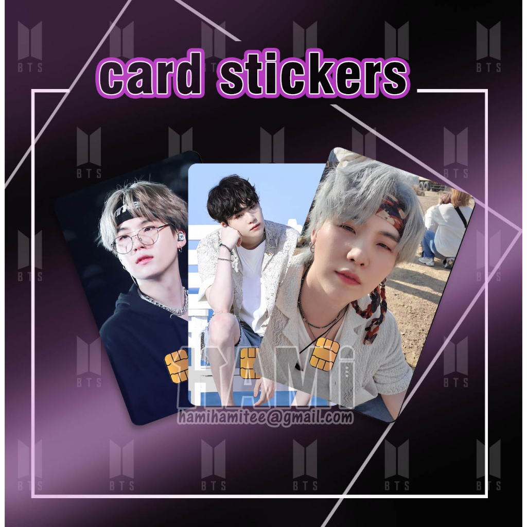 SUGA STICKER - BTS CARD STICKER - TNGO CARD STICKER - STICKER ONLY ...