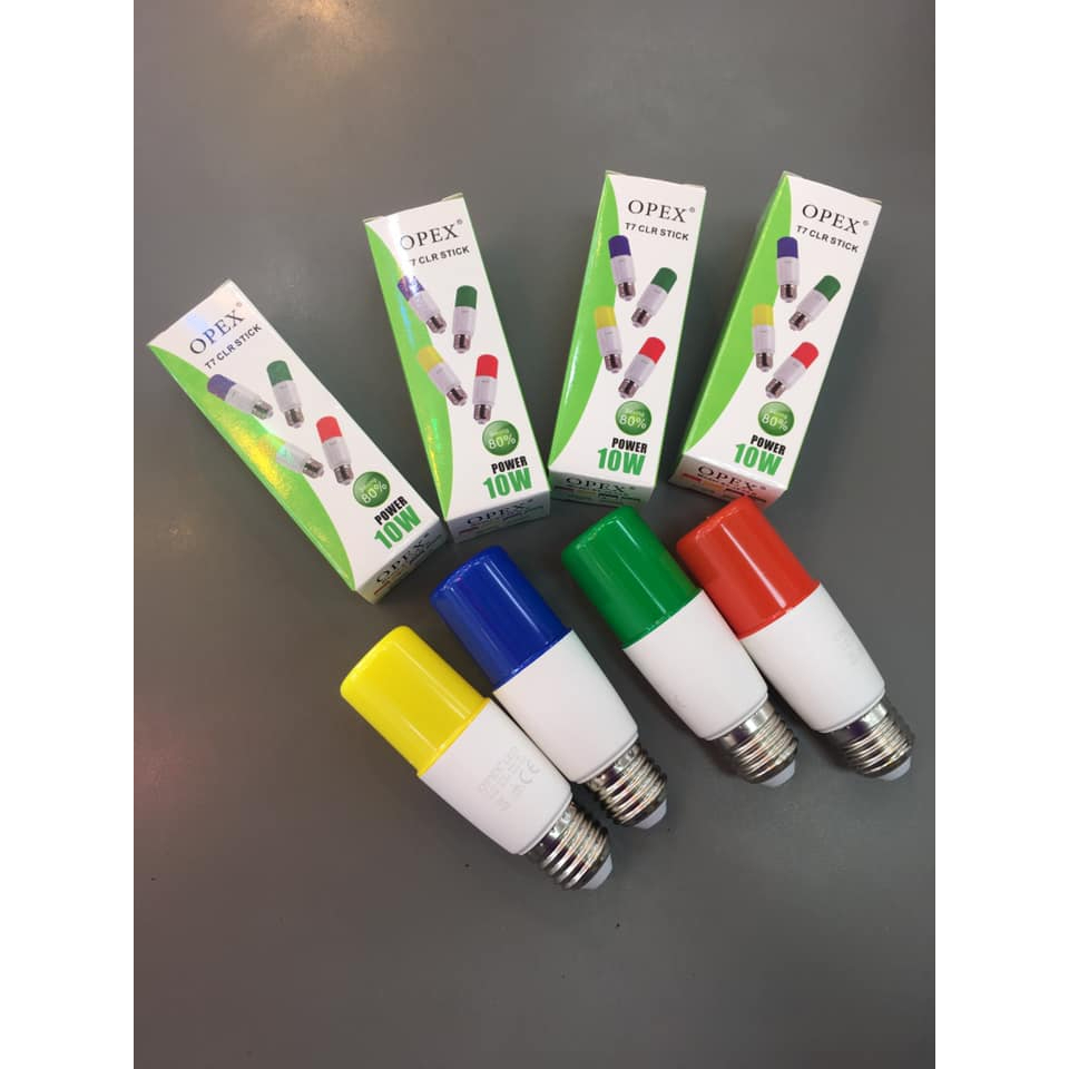OPEX 10W LED Color Stick Bulb Red/Yellow/Blue/Green | Shopee Malaysia