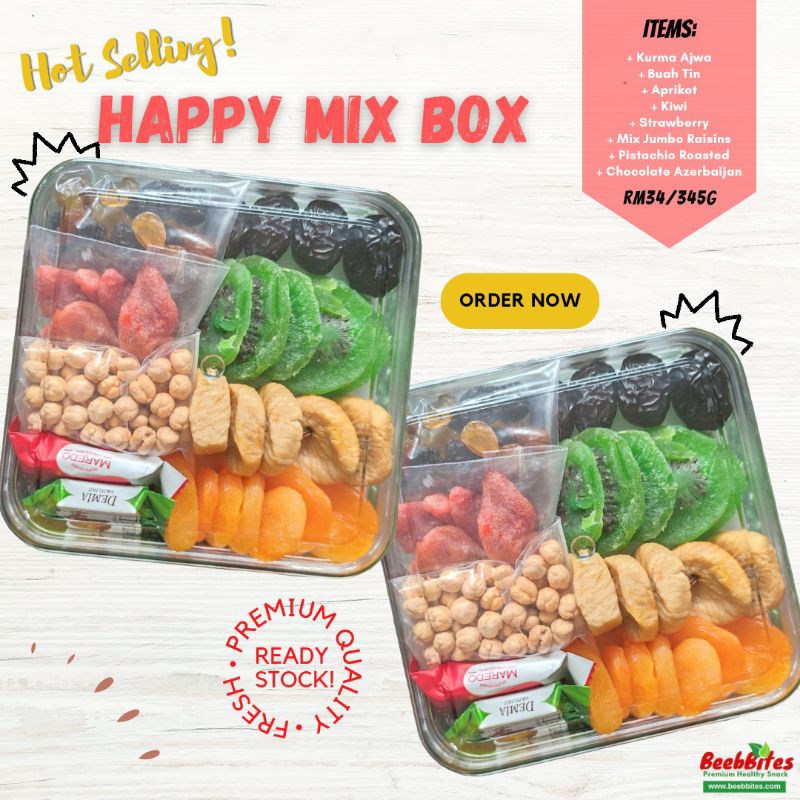 SET GIFT BOX | MAKANAN SUNNAH | BUAH - BUAHAN CAMPURAN | Shopee Malaysia