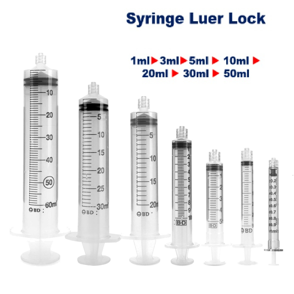 Disposable Syringe PICAGARI 5ML 6ML 10ML 20ML 50/60ML LUER LOCK WITHOUT NEEDLE/ LUER SLIP-SLIP ...