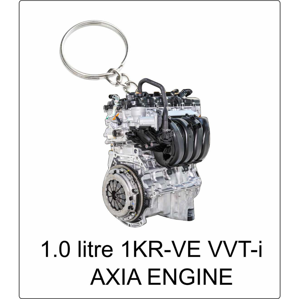 perodua axia engine 1.0 litre 1KR-VE VVT-i keychain 2d | Shopee Malaysia