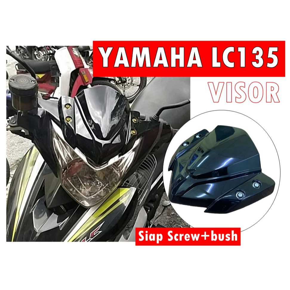 Lc135 v4 v5 v6 v7 BATMAN Visor Windshield Cowling Lens Cap Carbon Clear ...