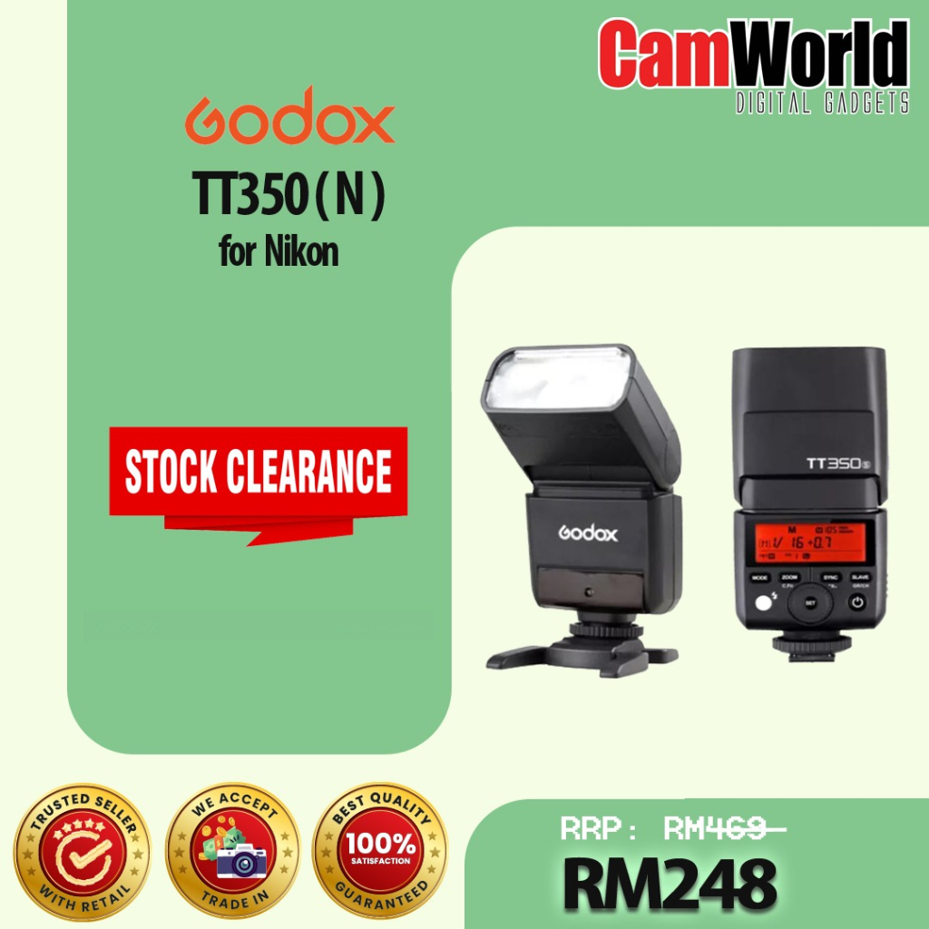 Godox TT350 Speedlite ( NIKON MOUNT) | Shopee Malaysia