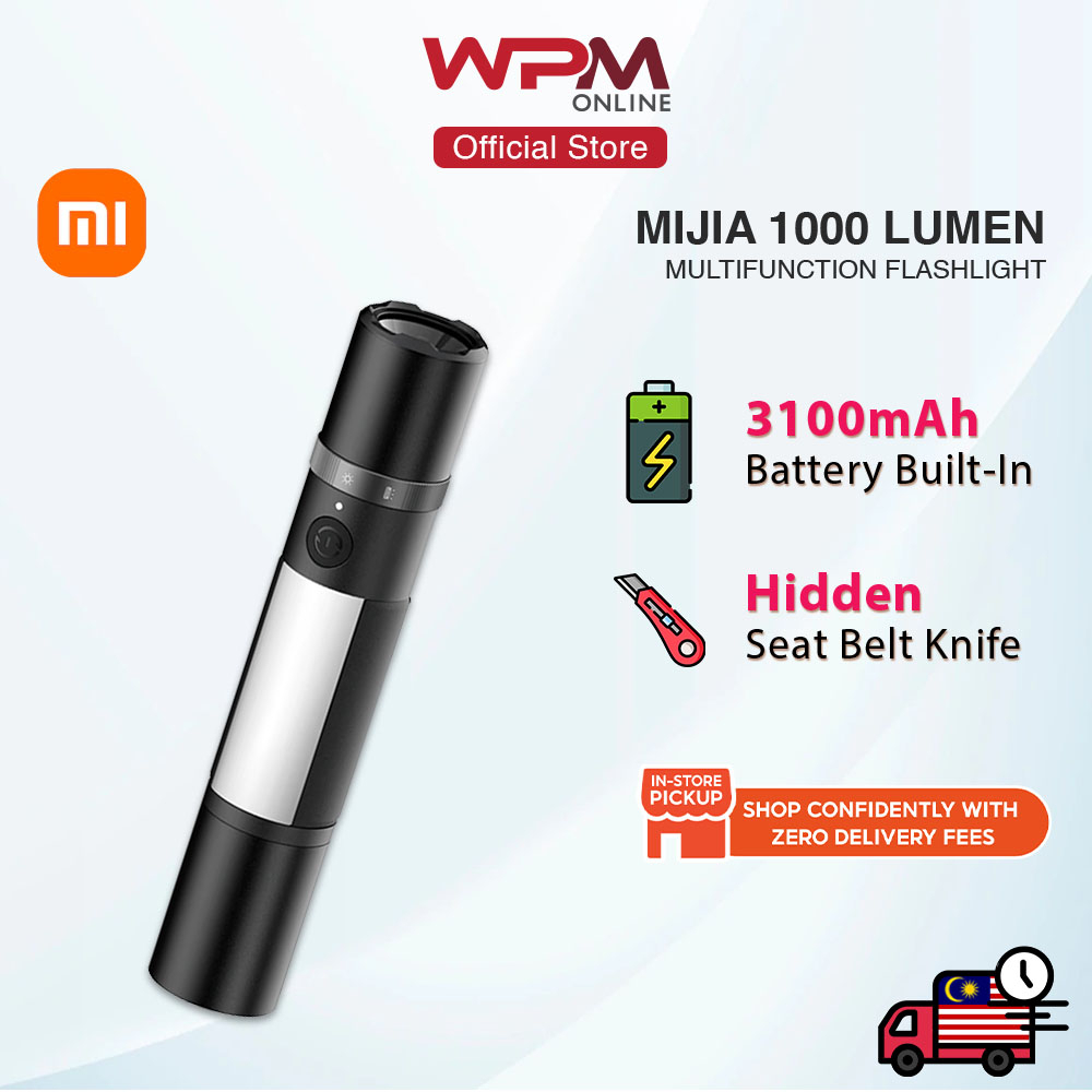 Mijia Multifunctional Flashlight MJSDT001QW 1000 Lumen SOS Warning ...
