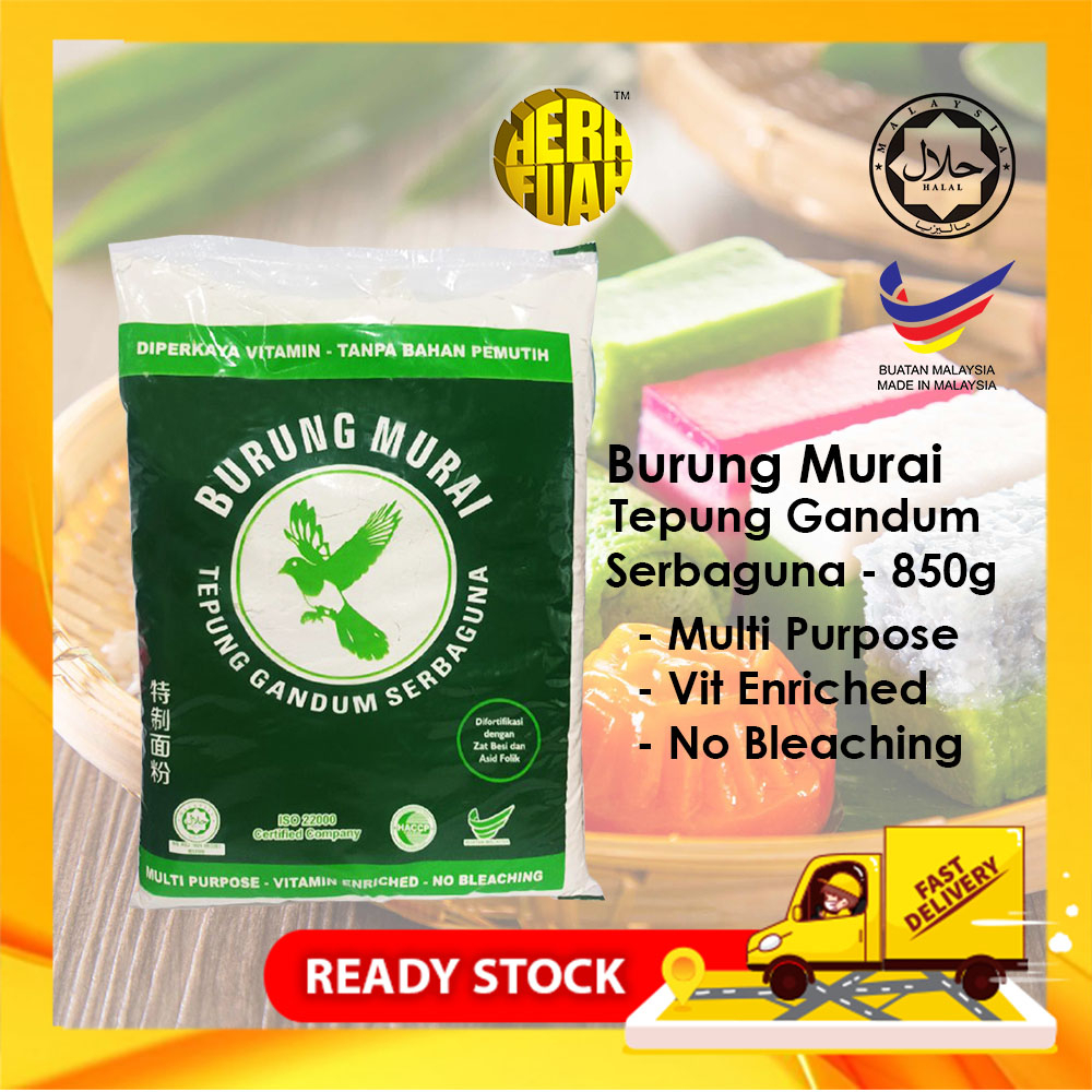 Burung Murai - Tepung Gandum Serbaguna - 850g (Enriched) | Shopee Malaysia