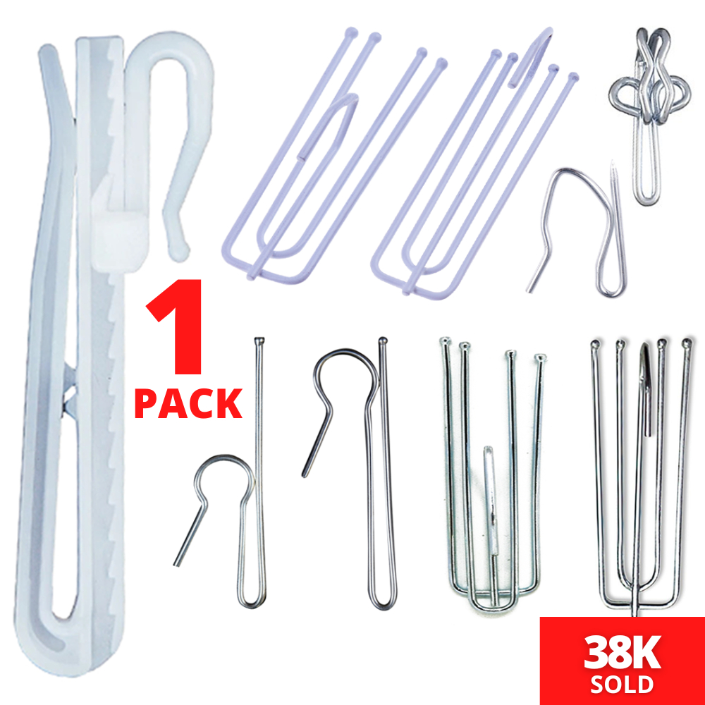 [Up to 100 PCS/PACK] Curtain Hook / Cangkuk Langsir (Single S End ...