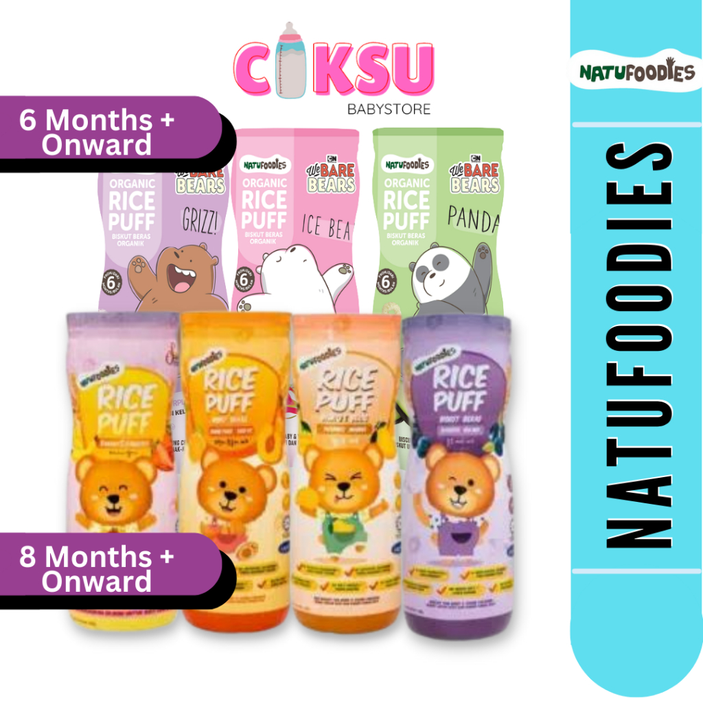Natufoodies Baby Snack Organic Rice Puff Babyfood Blueberry Orange ...