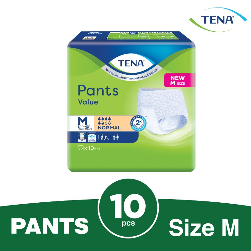 TENA Pants Value M10s/L10s/XL8s | Shopee Malaysia