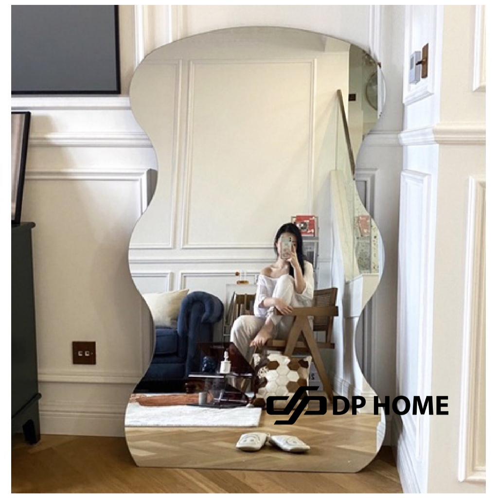 Frameless Wave Mirror Dressing Mirror Make Up Mirror Ins style Korea ...
