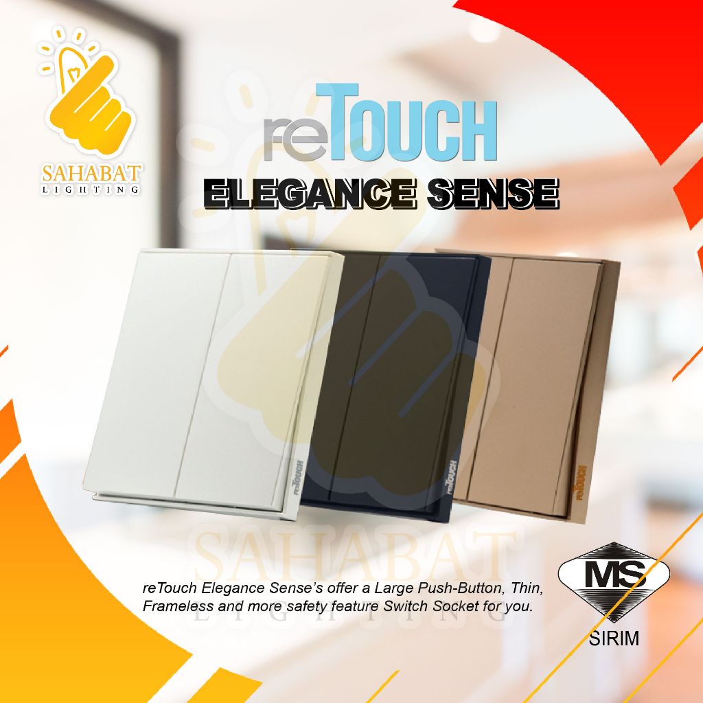 [SIRIM] reTouch Elegance Sense's Modern Socket Wall Switch Door Bell ...